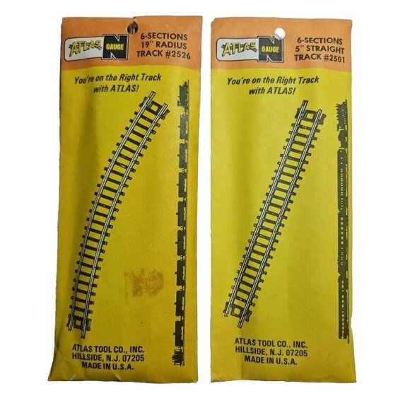Atlas | Toys | Atlas N Gauge 9 Radius 2526 6 Sections 5 Straight 251 6 ...